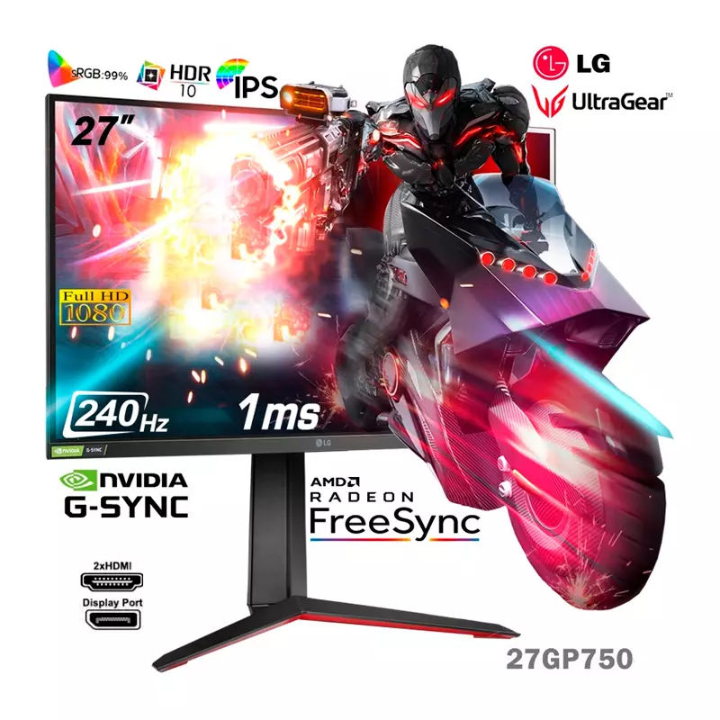 Monitor LG 27GP750 27” Gaming UltraGear 240HZ